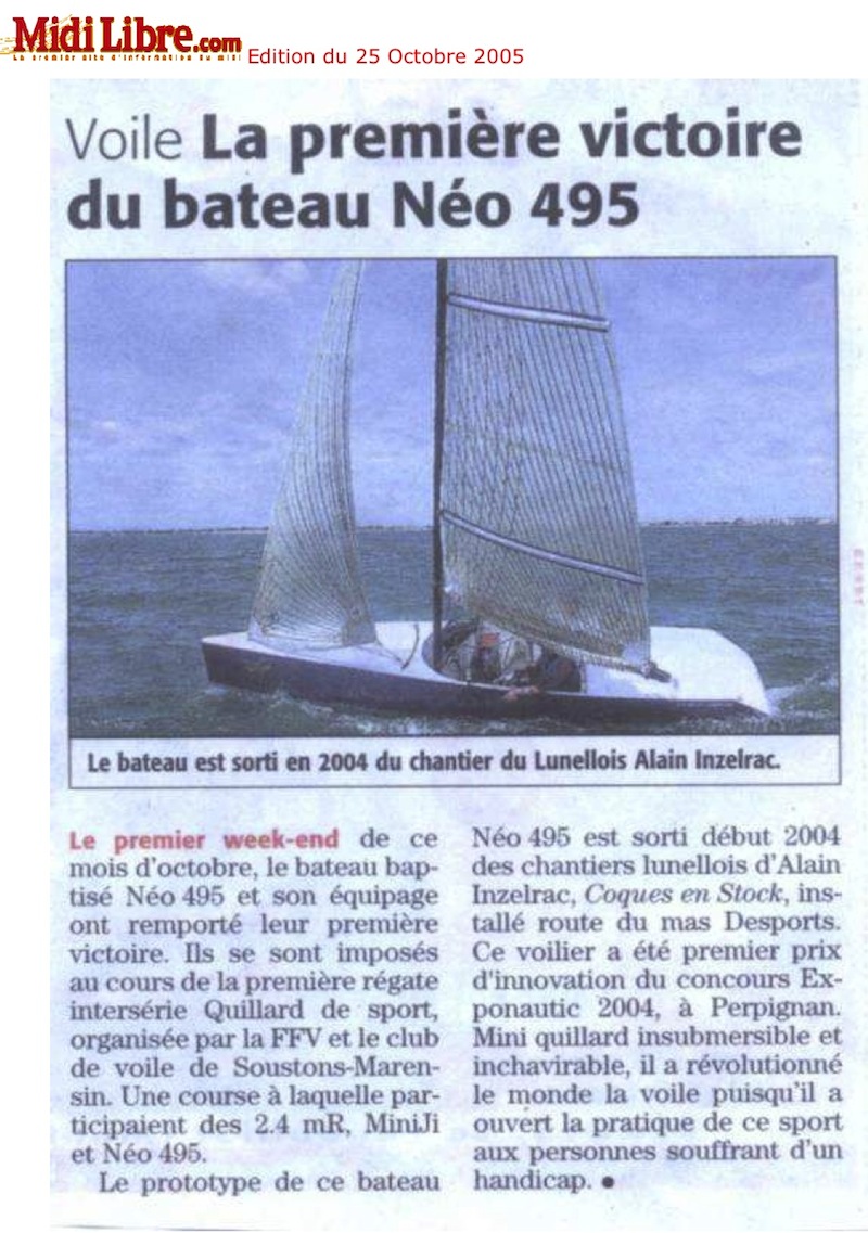 Association Internationale de Classe Neo495 » Presse en 2005
